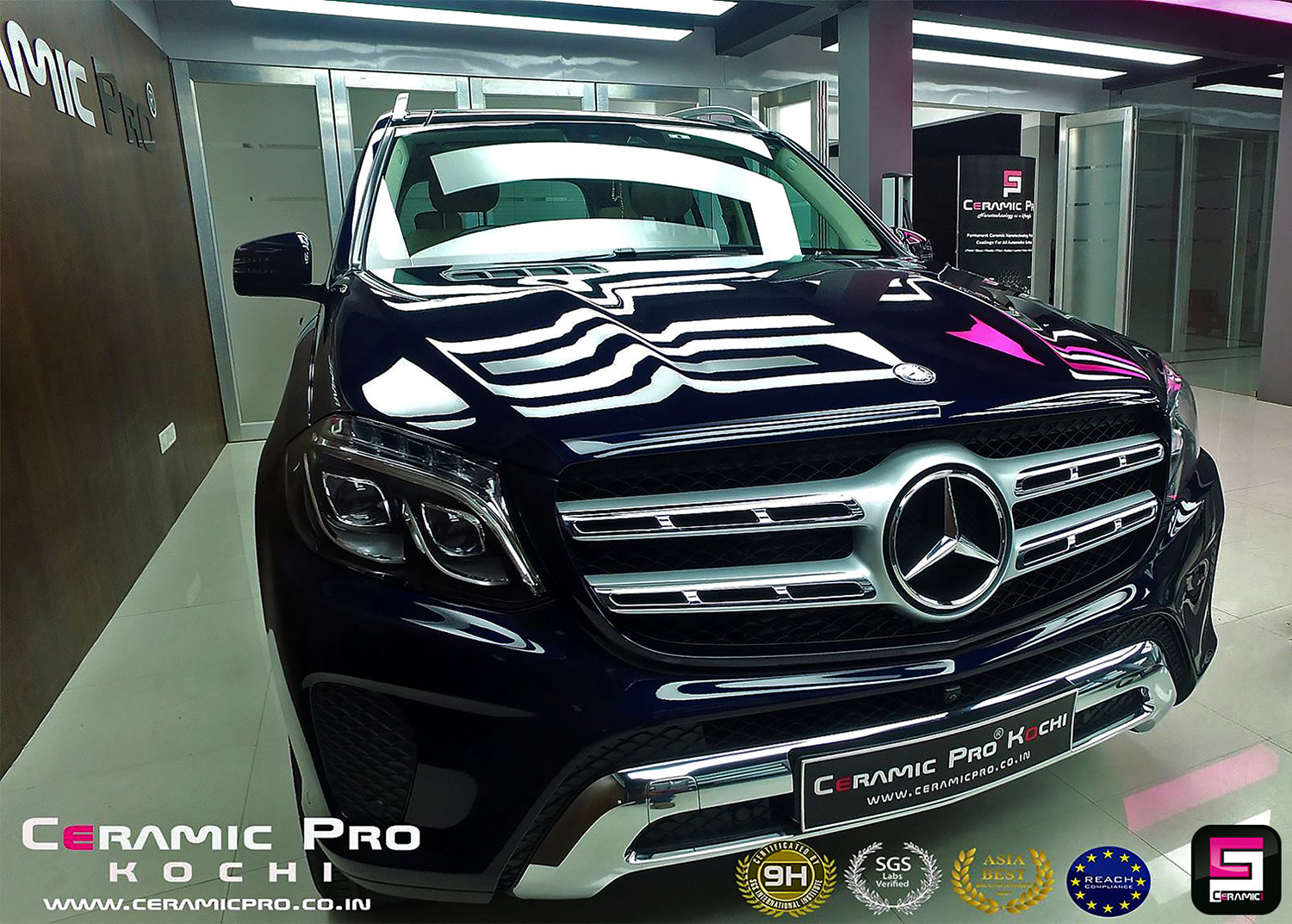 Идеальный внешний вид автомобиля Mercedes-Benz GLS 350d после защиты Ceramic Pro — CeramicPro ...