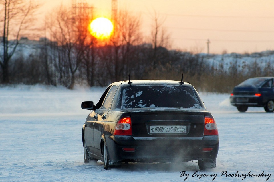 Ice DRIFT — Lada Приора седан, 1,6 л, 2010 года | покатушки | DRIVE2