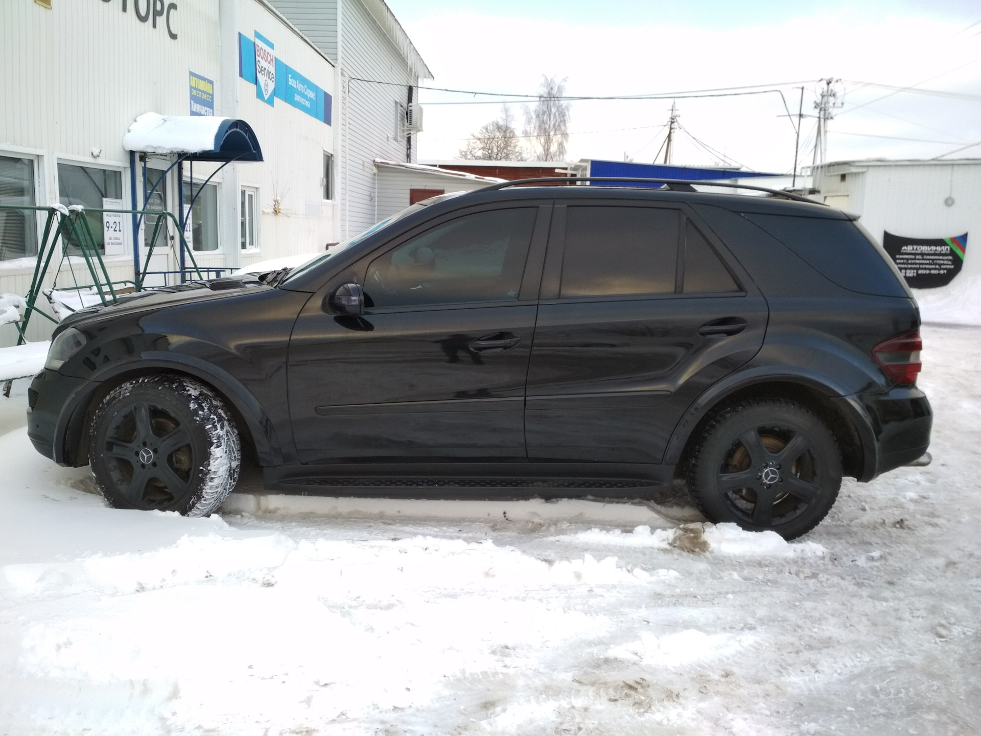 Убрал хром и поставил расширители! — Mercedes-Benz M-Class (W164), 3,5 ...