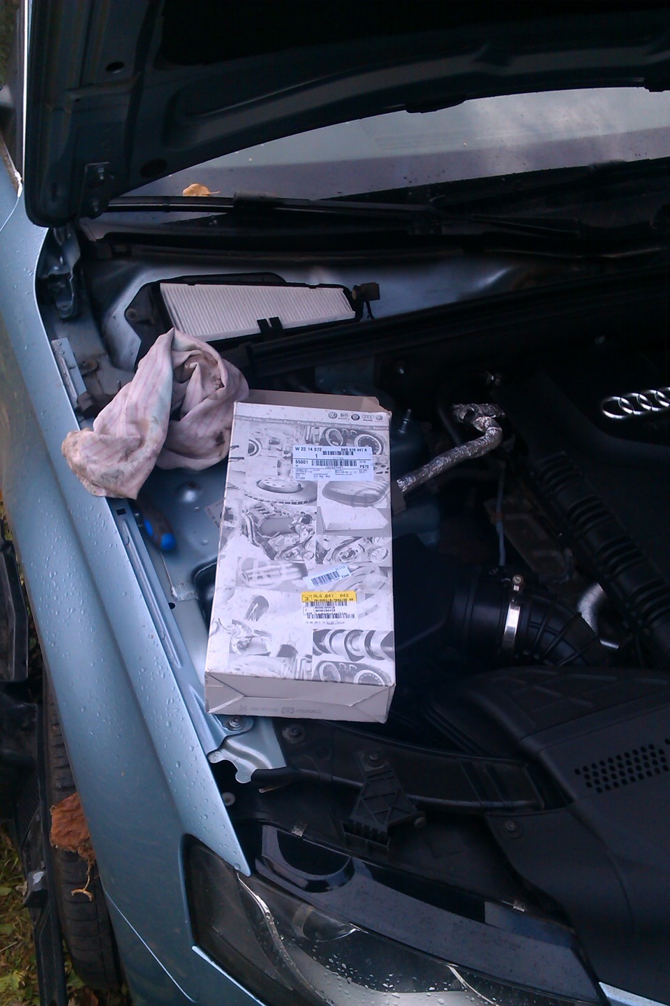 Дополнительный фильтр салона! — Audi A4 (B8), 1,8 л, 2008 года | своими ...