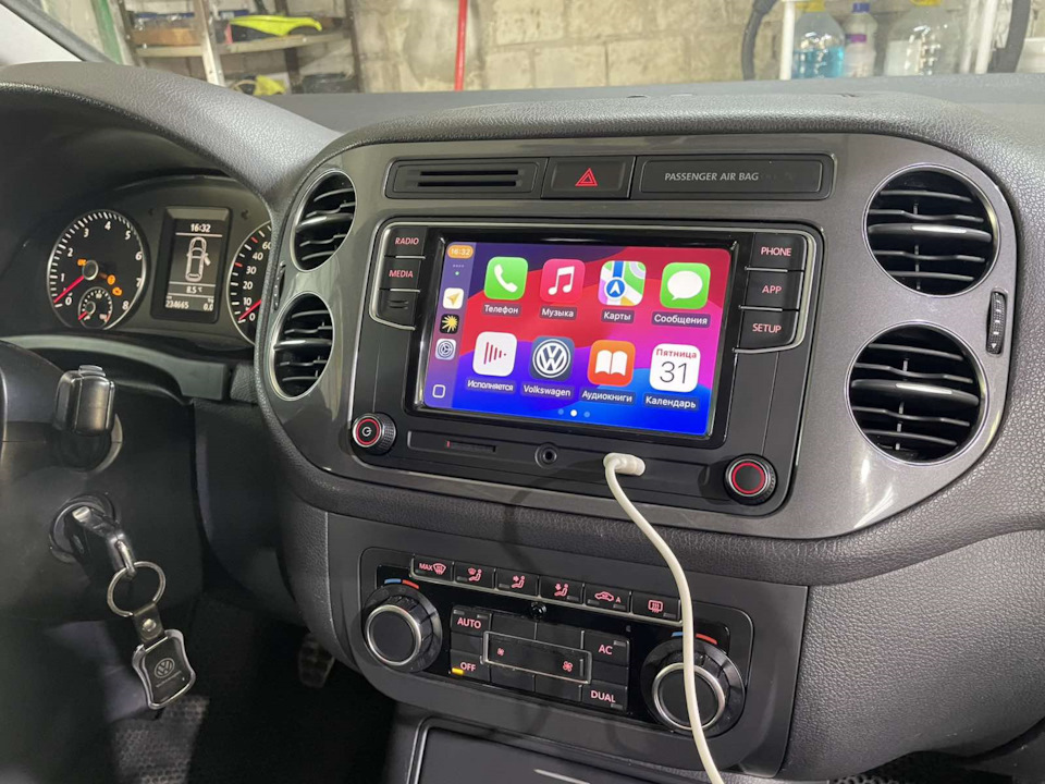 Воздуховоды Tiguan рест, RCD 340 VIS — Volkswagen Golf Plus, 1,6 л ...