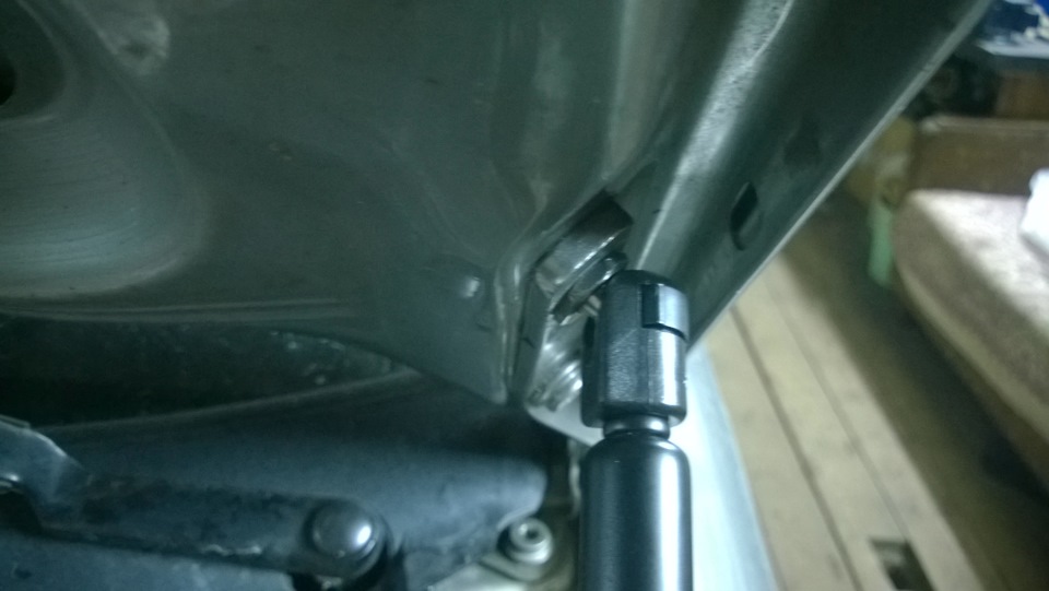 Газовые упоры капота. — Skoda Octavia A4 Mk1, 1,6 л, 2008 года | тюнинг ...