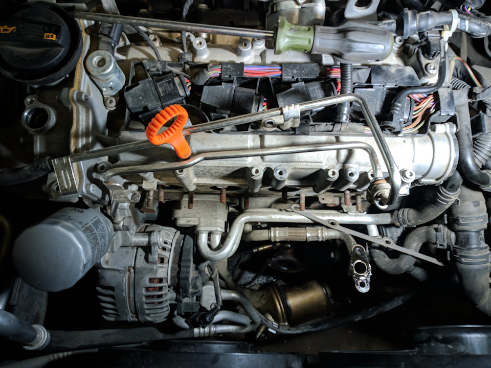 Замена выпускного коллектора CAXA — Volkswagen Tiguan (1G), 1,4 л, 2012 ...