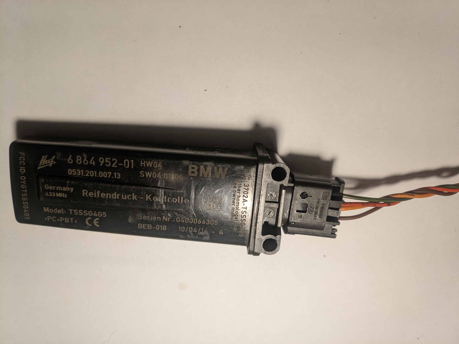 Дооснащение опцией S2VBA: Контроль давления в шинах RDC — BMW 5 series ...