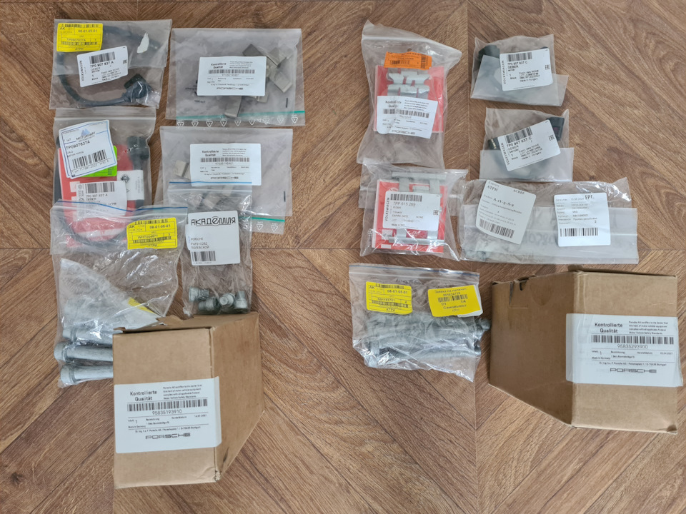 Замена тормозных дисков и колодок — Porsche Cayenne (2G) 958, 4,1 л ...