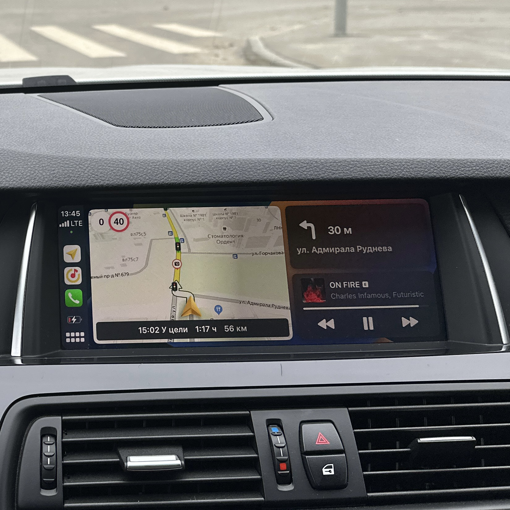 Установка CarPlay — BMW 5 series (F10), 2 л, 2016 года | электроника ...