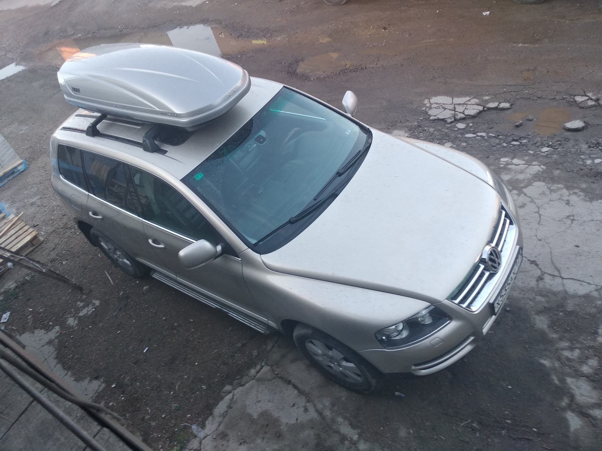Багажник Туле — Volkswagen Touareg (1G), 3,2 л, 2005 года | аксессуары ...
