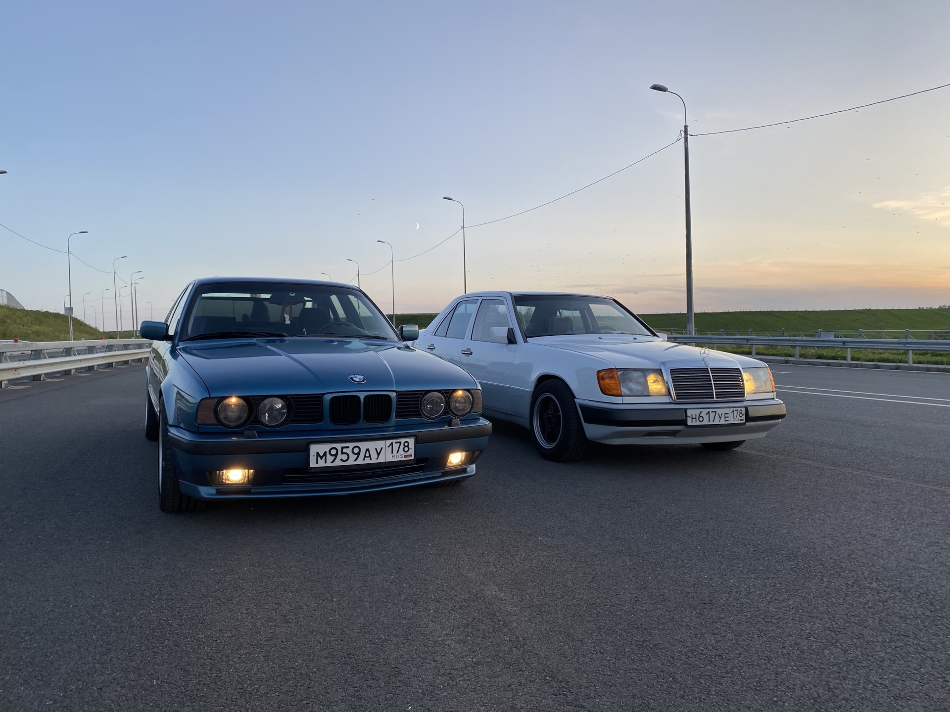 BMW E34 & Mercedes-Benz W124 — BMW 5 series (E34), 2,5 л, 1994 года ...