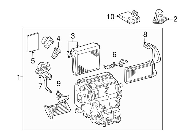 8710760411 Радиатор отопителя TOYOTA LEXUS | Запчасти на DRIVE2