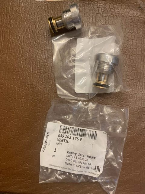 059103175F Обратный клапан VAG | Запчасти на DRIVE2