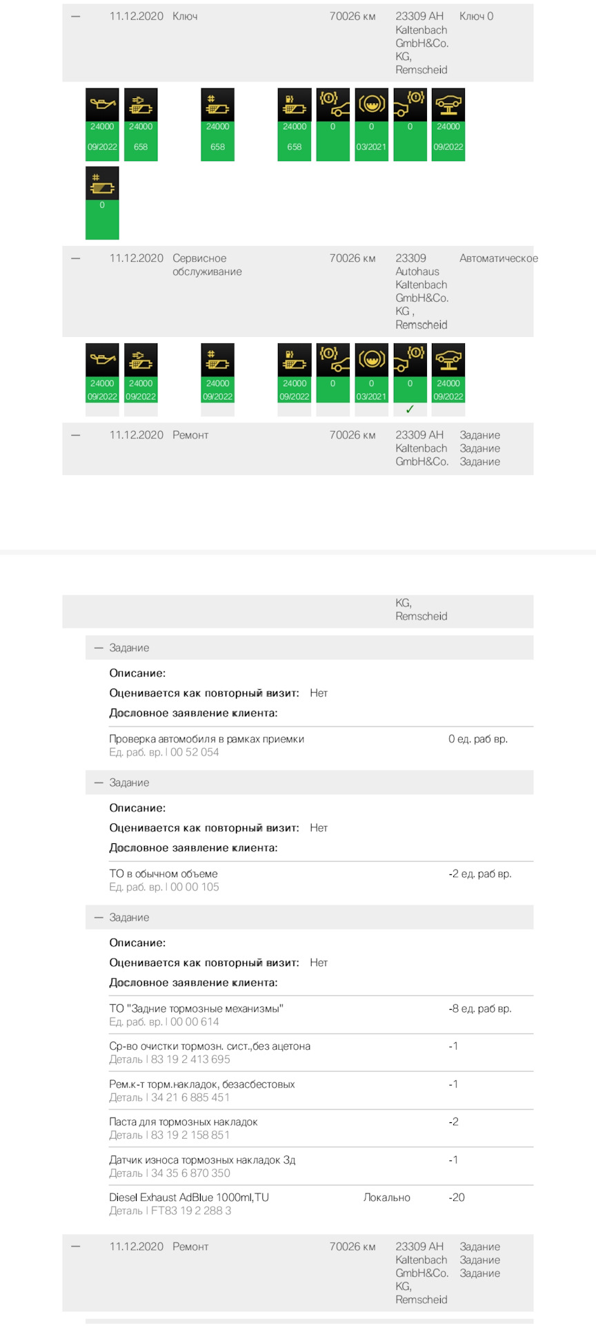 История обслуживания BMW — DRIVE2