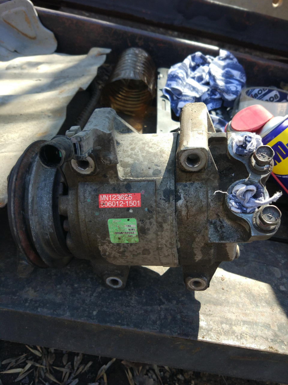 MN123625 Компрессор кондиицонера Mitsubishi | Запчасти на DRIVE2