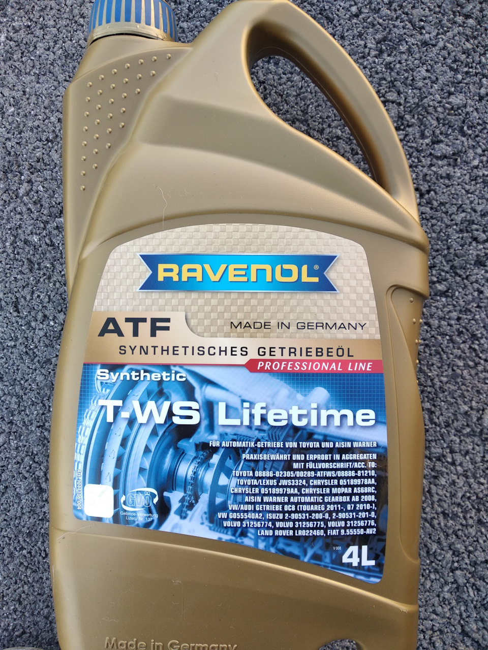 00289ATFWS Масло трансмиссионное синтетическое ATF WS, 1л TOYOTA LEXUS ...