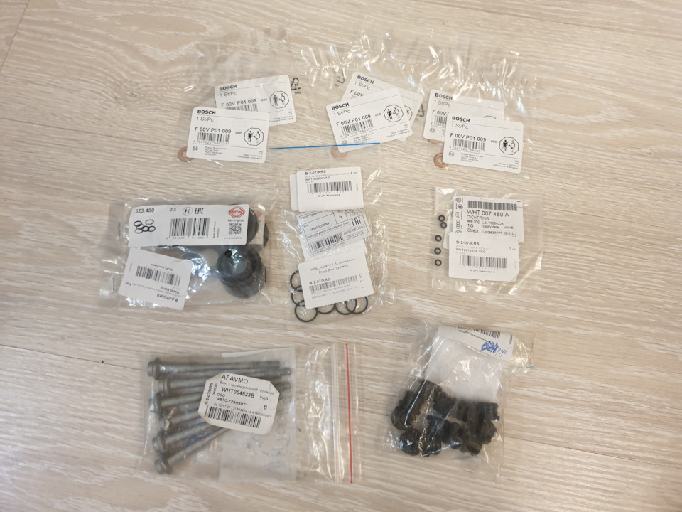 Обслуживание форсунок или замена шайб и уплотнителей — Volkswagen ...