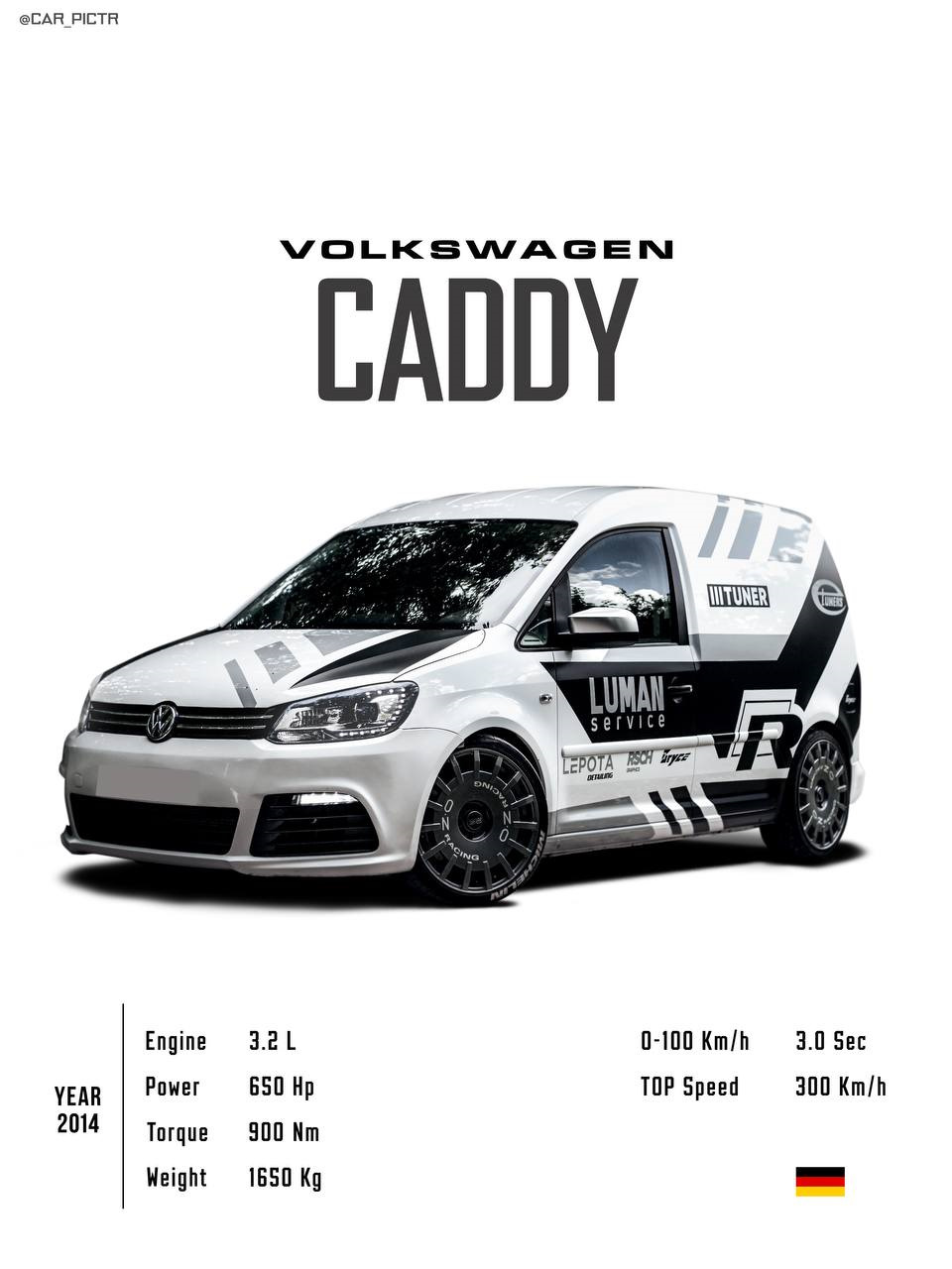 TUNER с вами, мы на ВЫБОРАХ! — Volkswagen Caddy (3G), 3,2 л, 2014 года ...