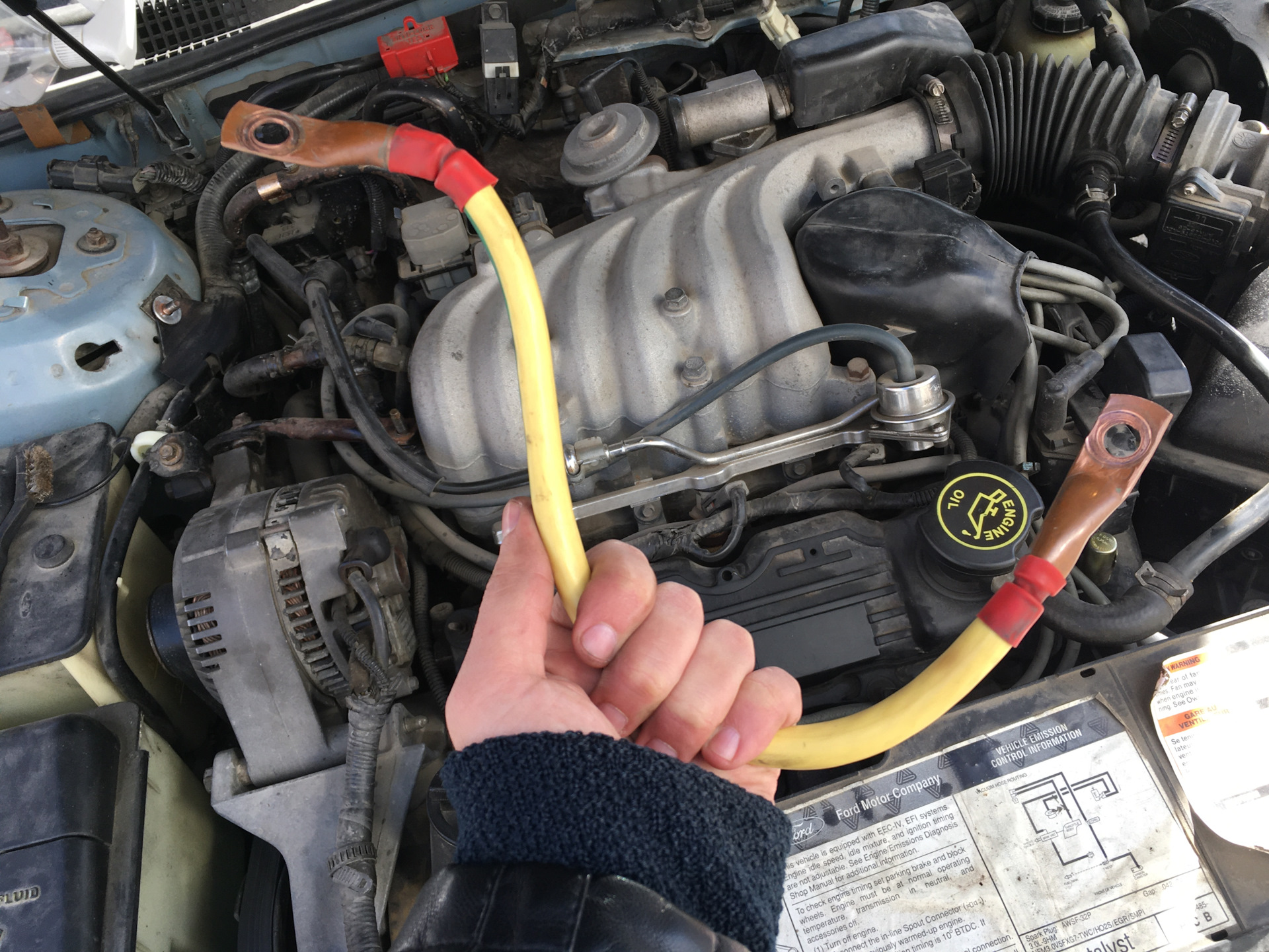 Дополнительная масса на двигатель — Mercury Sable (2G), 3 л, 1992 года ...