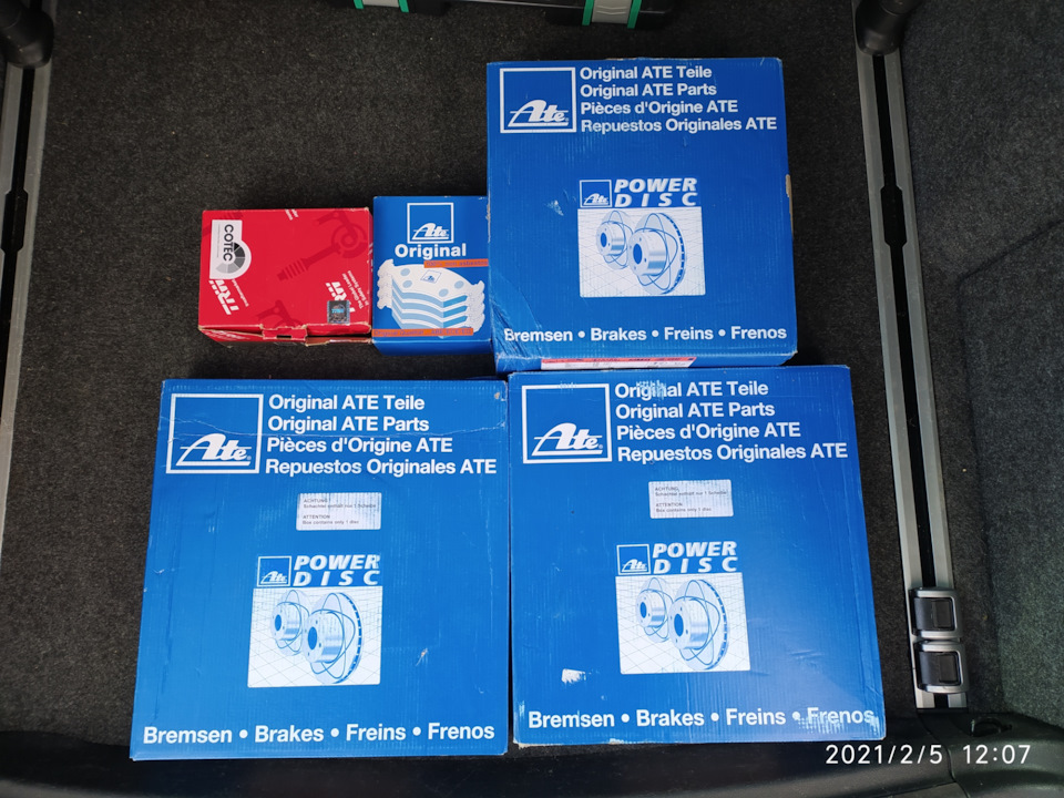 Ate Power Disc — Skoda Superb Combi (Mk2), 1,8 л, 2011 года | тюнинг ...