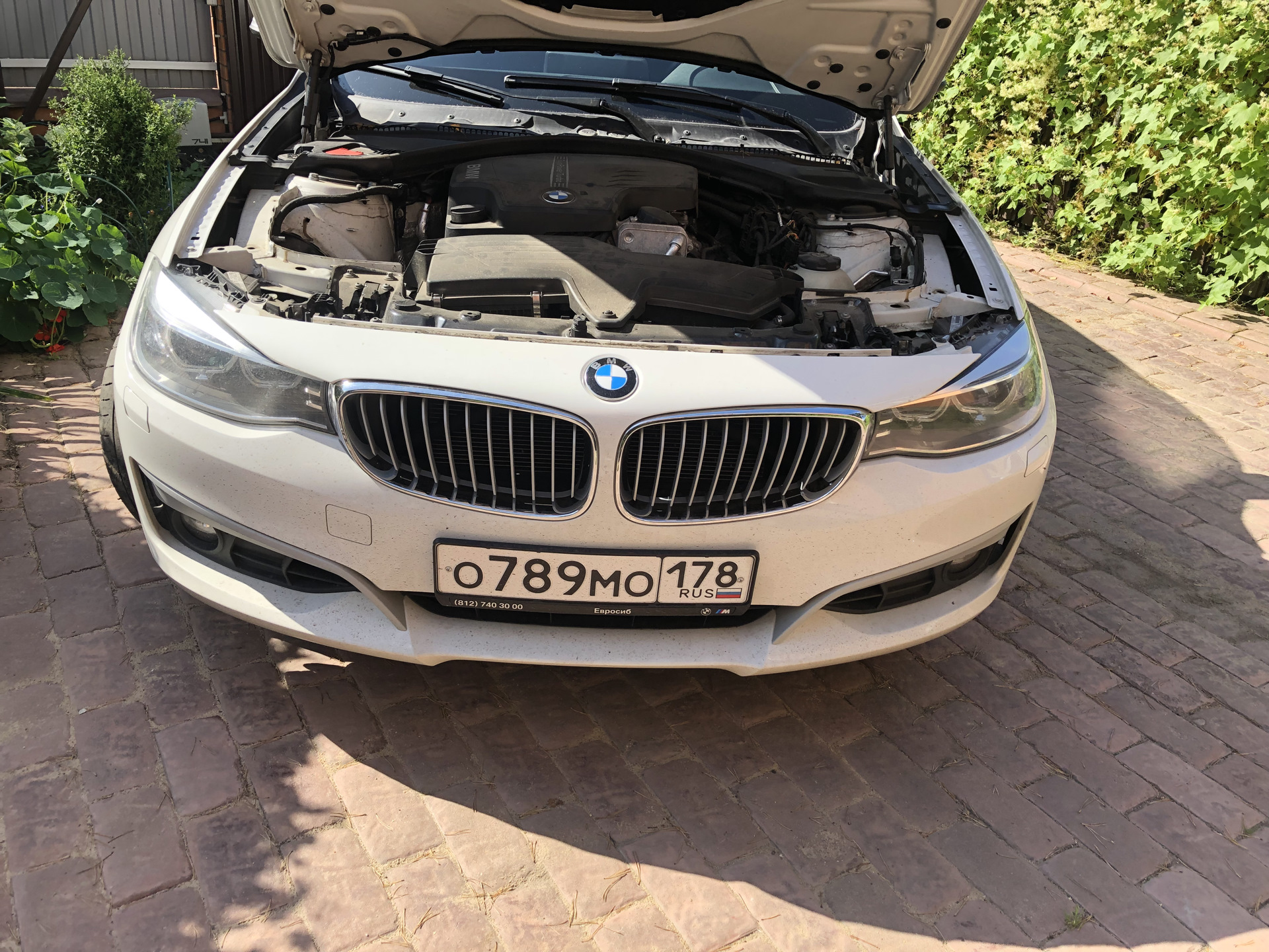 Установка М/// переднего бампера — BMW 3 series Gran Turismo (F34), 2 л ...