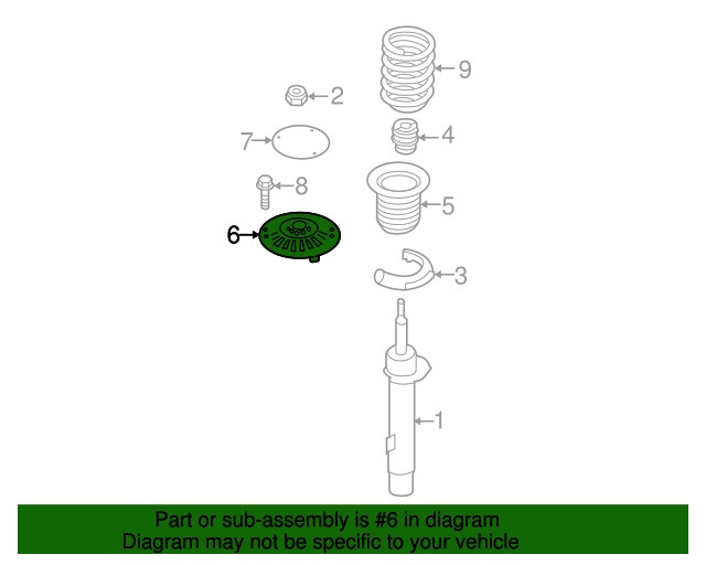 31306855817 Верхняя опора амортизационной стойки BMW | Запчасти на DRIVE2