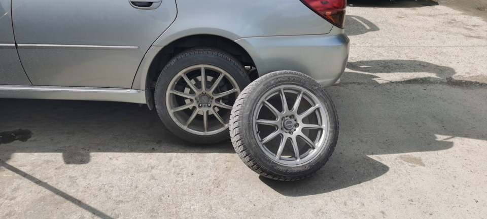 Prodrive GC010 R18 ET47 7.5j — Subaru Legacy (BL/BP), 3 л, 2004 года ...