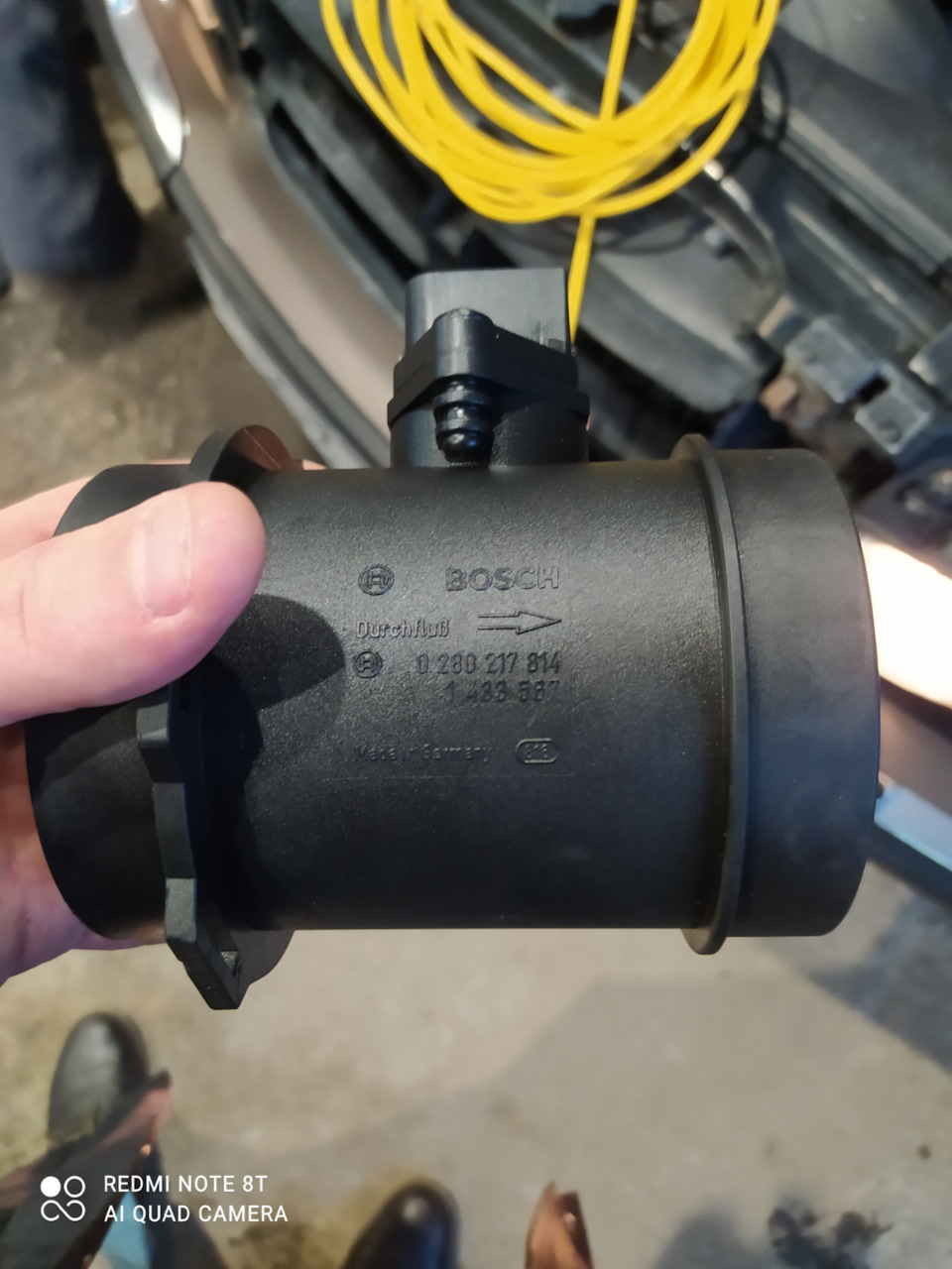 0280217814 Датчик массового расхода воздуха BOSCH | Запчасти на DRIVE2