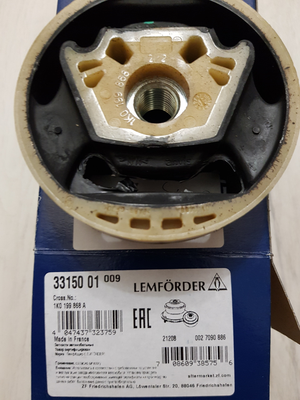 3315001 Опора двигателя LEMFORDER | Запчасти на DRIVE2