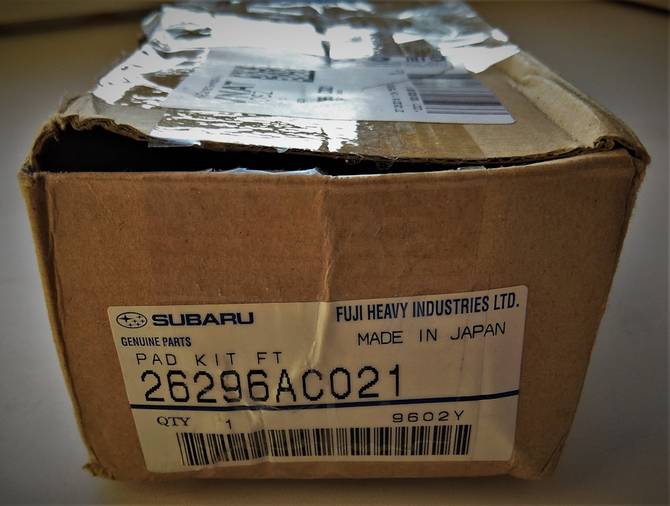 Колодки OEM (front) по феншую и АКБ… — Subaru Impreza (GC/GF), 2 л ...