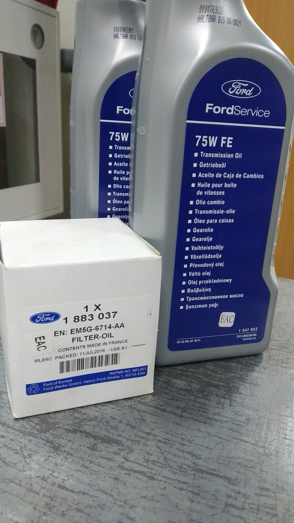 1547953 Масло трансмиссионное МКПП 1L 75W FE / МКПП (MMT6) Ford ...