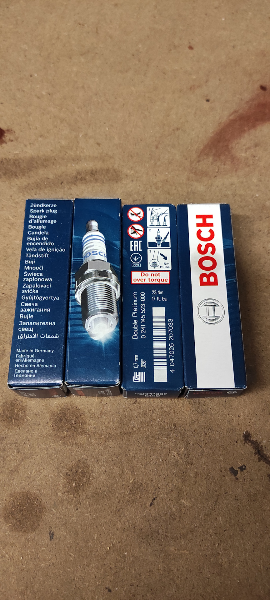 0241145523 СВЕЧА ЗАЖИГАНИЯ Y5KPP332 (0.7), 1ШТ BOSCH | Запчасти на DRIVE2