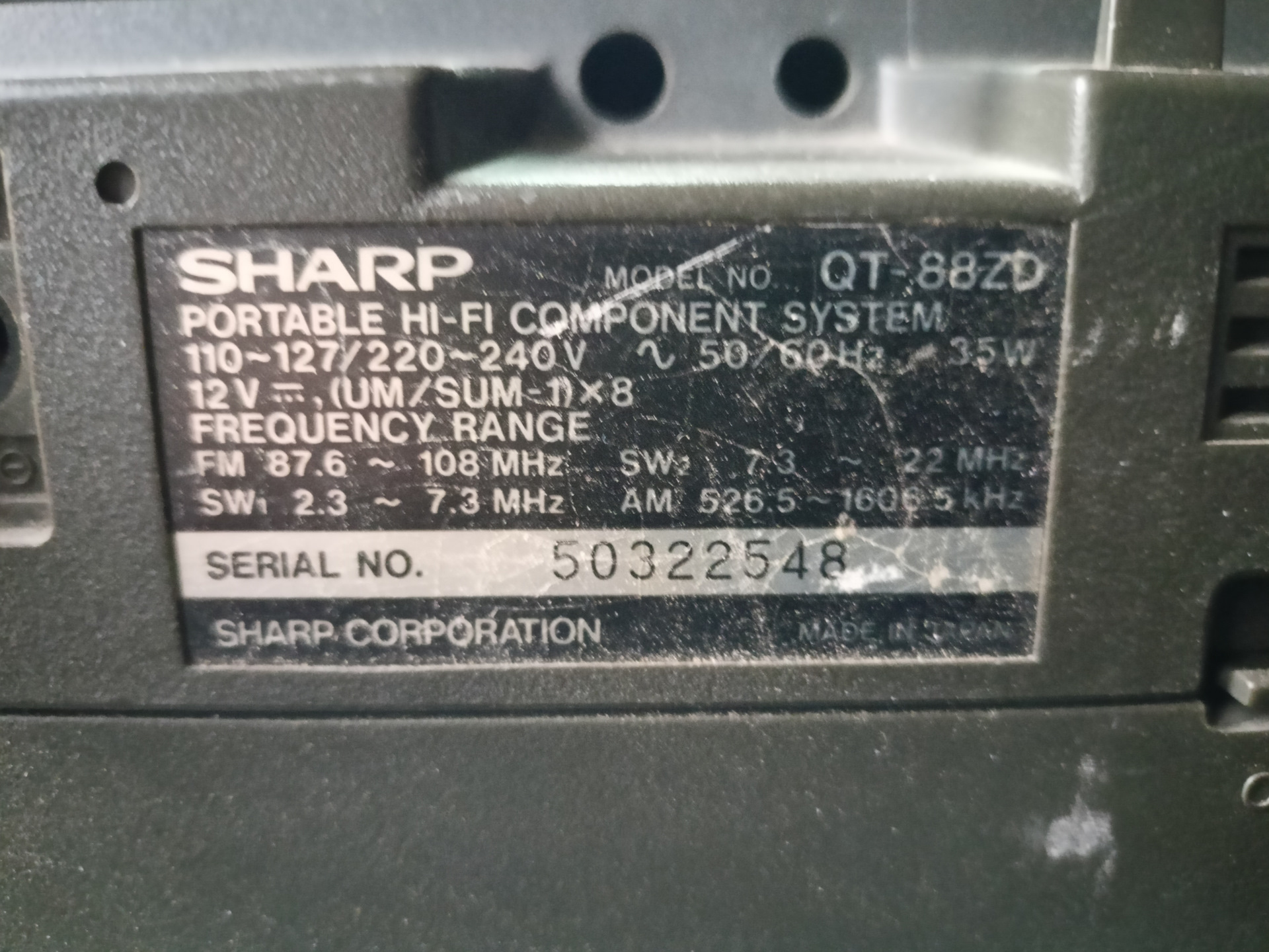 SHARP QT88. Обзор покупки — Сообщество «Клуб Почитателей Кассетных Магнитофонов» на DRIVE2