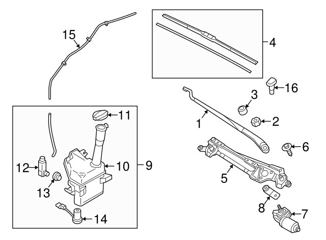 985202M500 Датчик уровня жидкости бачка стеклоомывателя KIA HYUNDAI ...