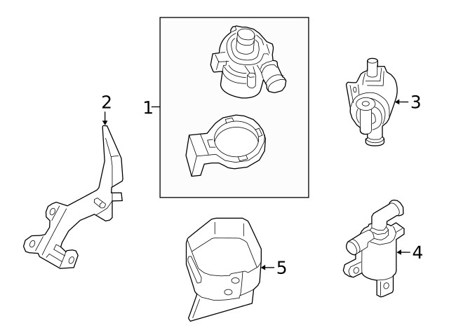 5Q0906457B Клапан отопителя VAG | Запчасти на DRIVE2