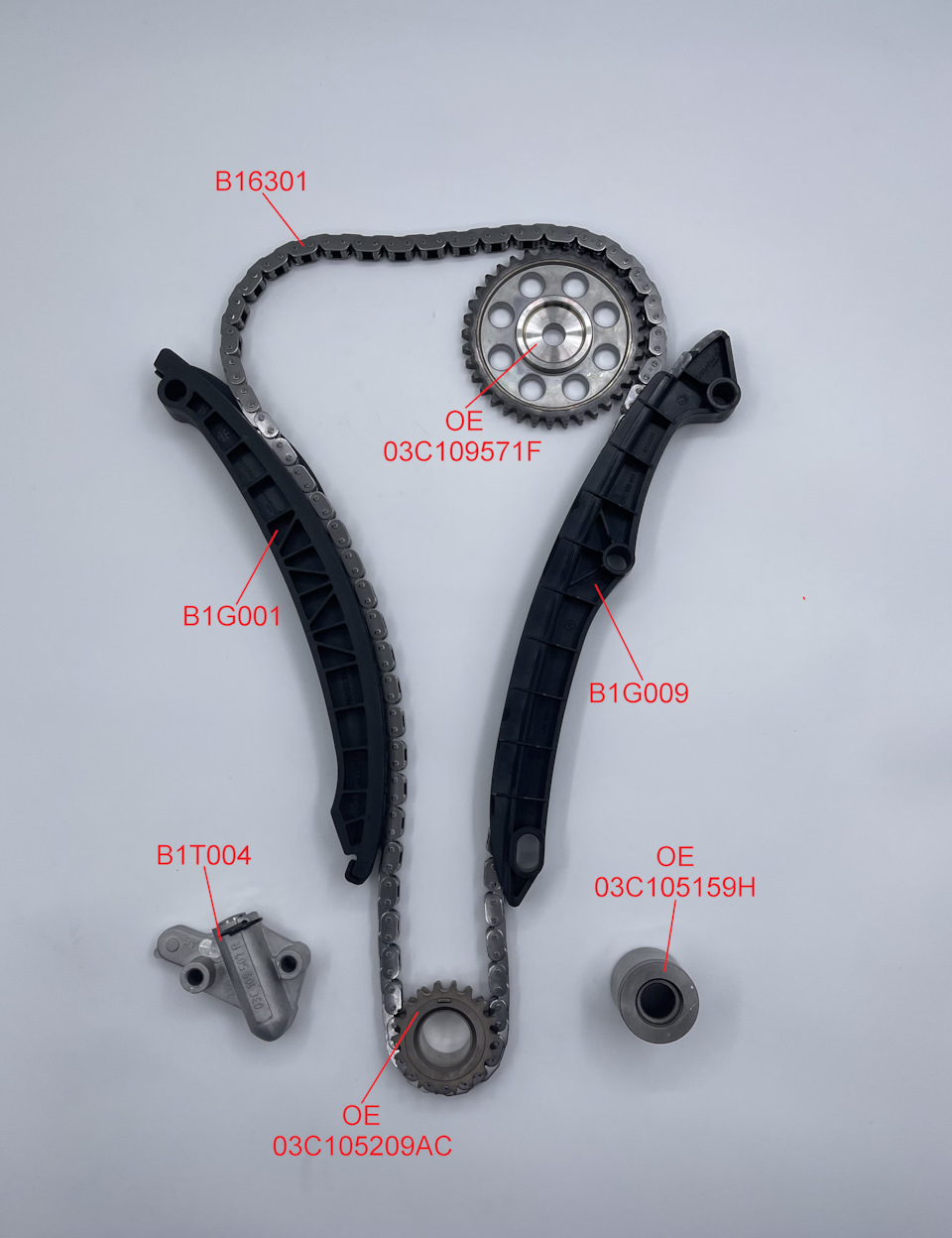 Borsehung B16299 Ремкомплект цепи ГРМ CFNA — Incar на DRIVE2