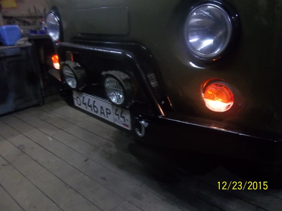 Бампер из швеллера — УАЗ 3909, 2,5 л, 1997 года | своими руками | DRIVE2