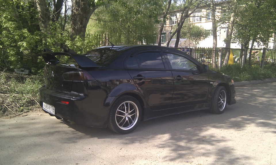 Спойлер ака ЭВО — Mitsubishi Lancer X, 2 л, 2008 года | тюнинг | DRIVE2