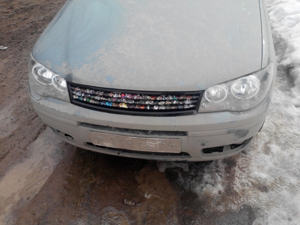 Решётка радиатора. — FIAT Albea, 1,4 л, 2008 года | своими руками | DRIVE2
