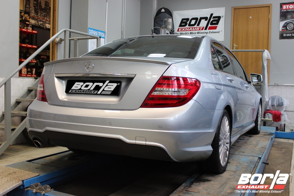 Custom Exhaust for MB C180 — BORLA-Russia на DRIVE2