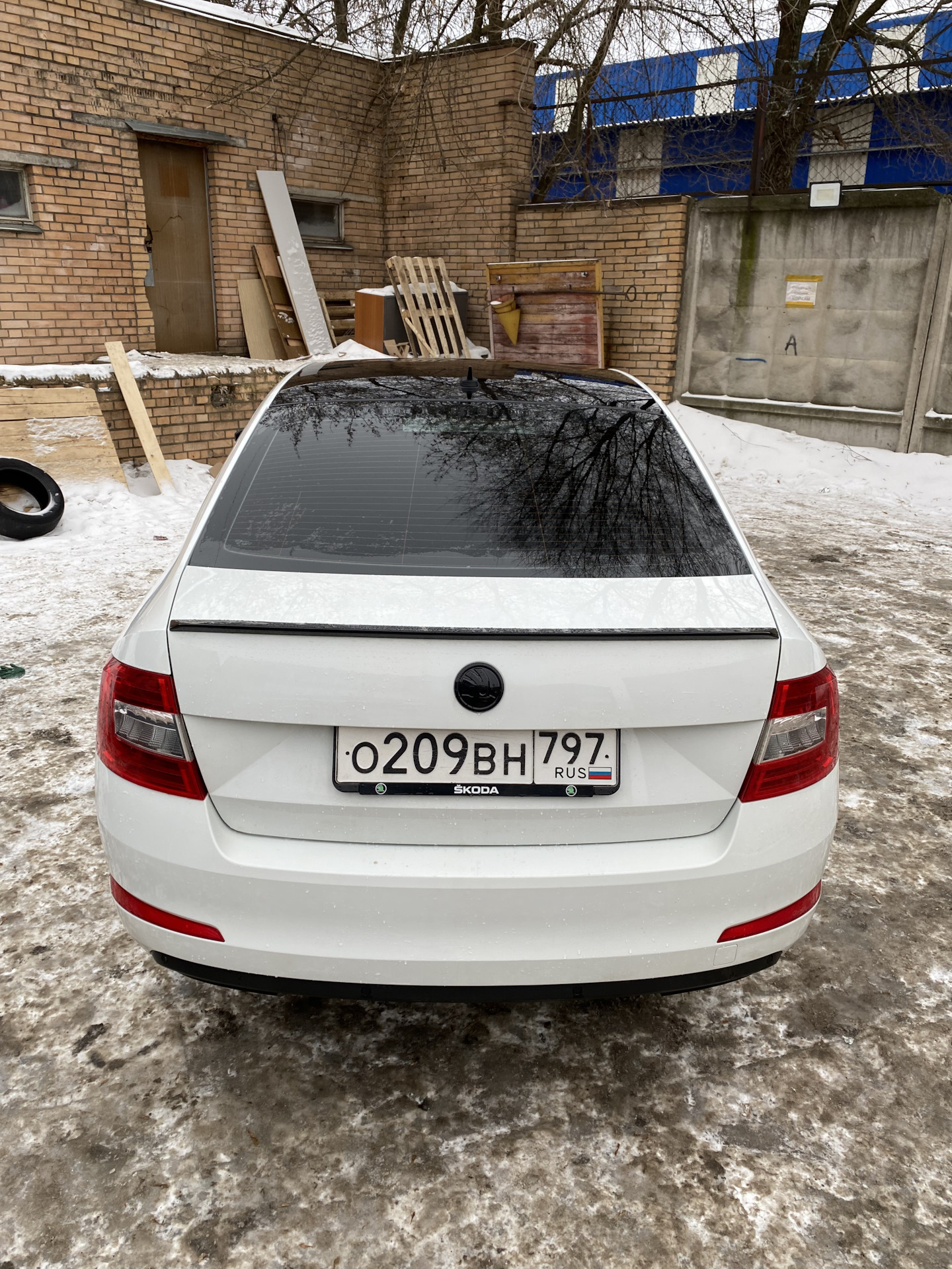 Антихром — Skoda Octavia Mk3, 1,6 л., 2015 года | стайлинг | DRIVE2