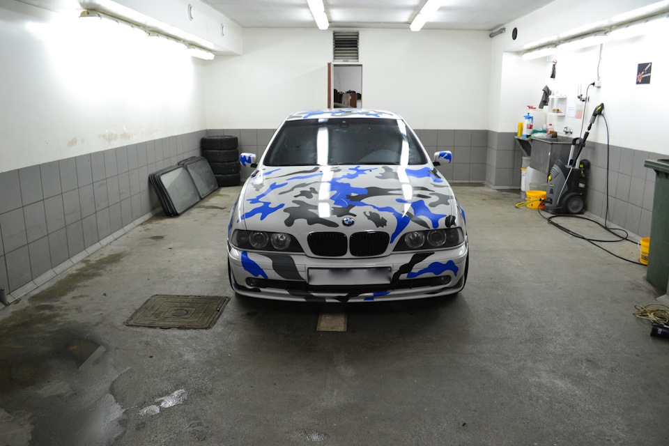 Новый "Look" — синий камуфляж. — BMW 5 series (E39), 2,5 л, 2002 года ...