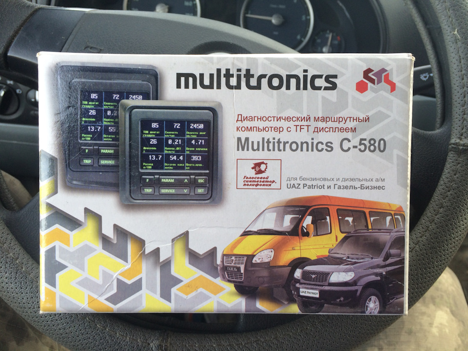 Бортовой компьютер Multitronics C-580 — ГАЗ Соболь, 2,9 л, 2016 года | аксессуары | DRIVE2