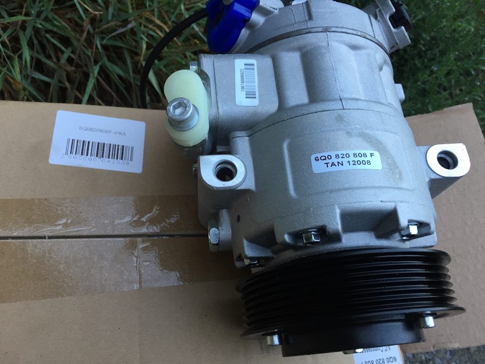 6Q0820808F Компрессор кондиционера VAG | Запчасти на DRIVE2