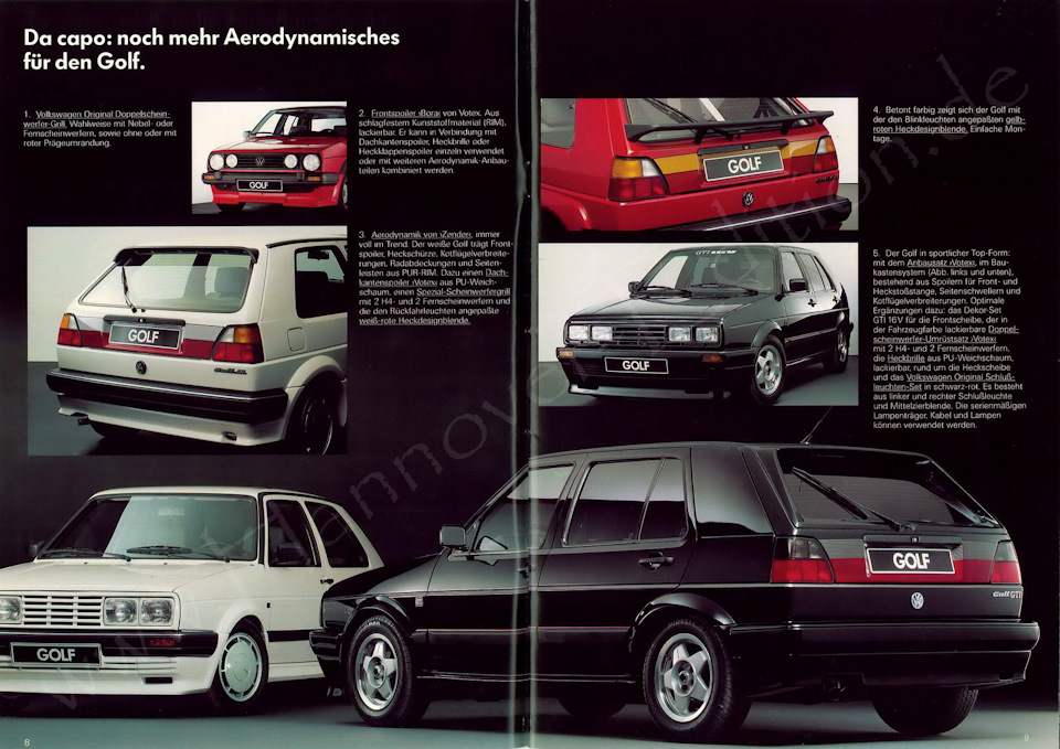 Votex Rear Roof Spoiler — Volkswagen Golf Mk2, 9,9 л, 1990 года | аксессуары | DRIVE2