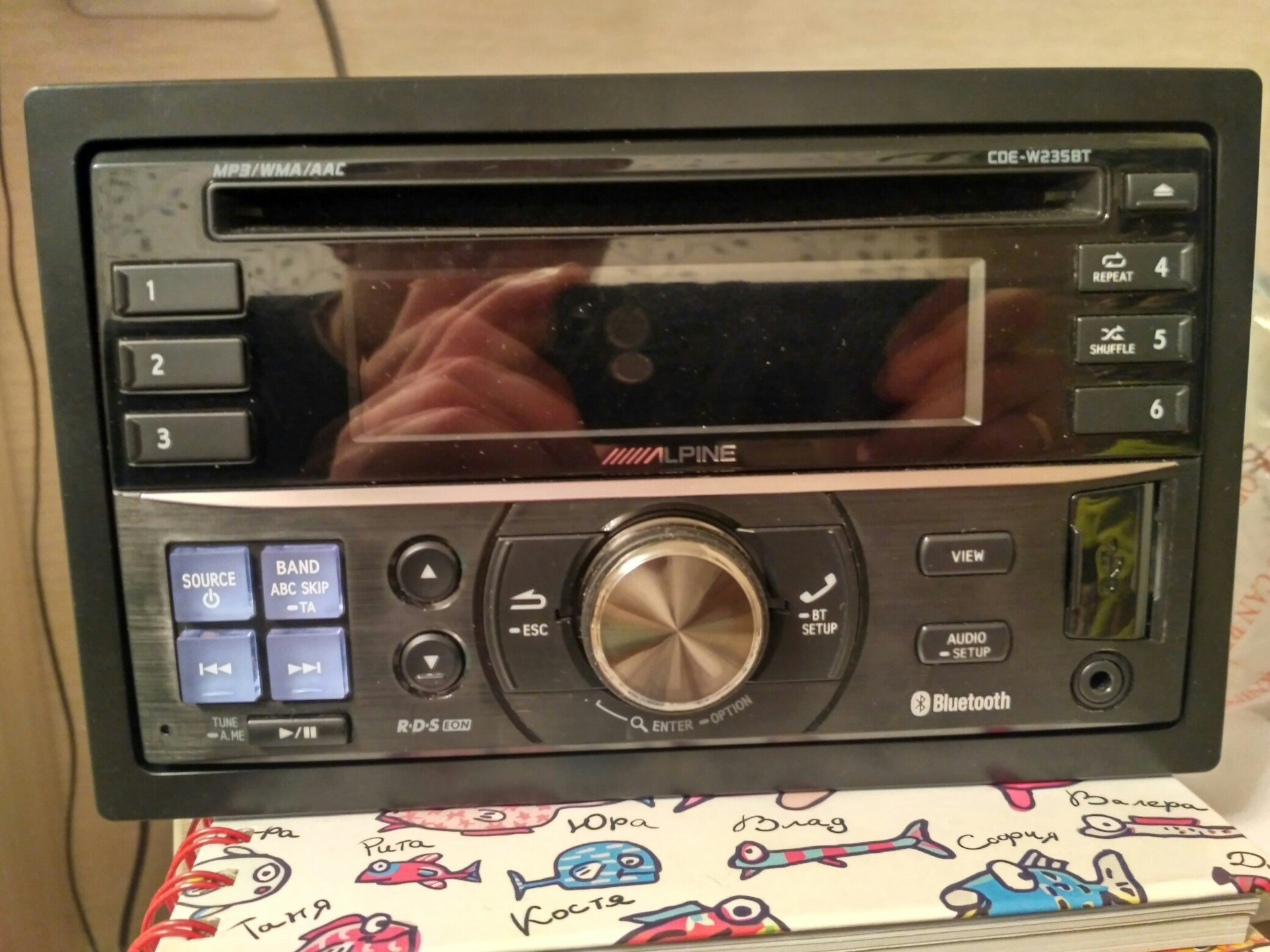 Магнитола Alpine CDE-W235BT — Volkswagen Golf Mk4, 1,6 л, 1998 года ...