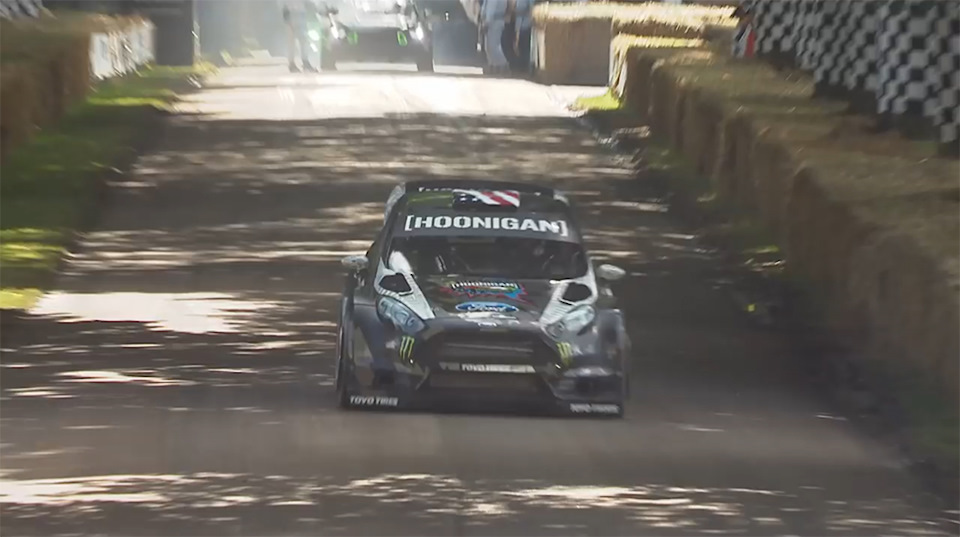 Фестиваль скорости в Гудвуде. Кен Блок на своём Ford Fiesta ST RX43 ...