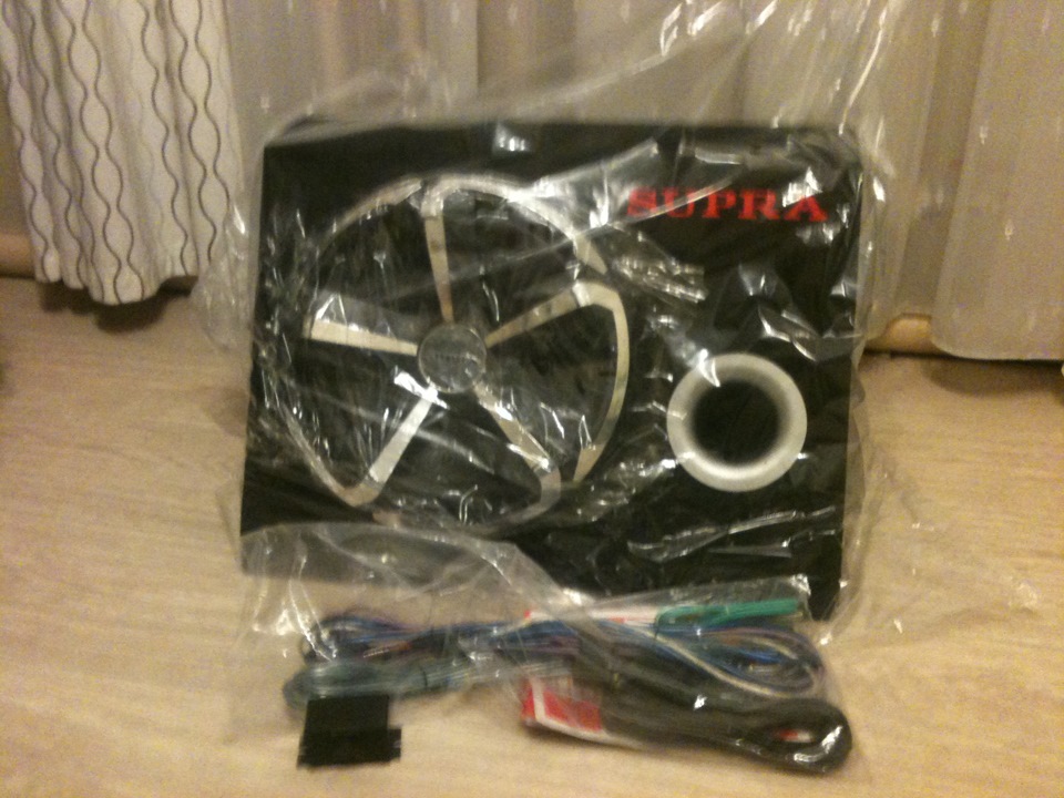 Покупка и установка активного сабвуфера Supra SRD-301A — Toyota Tercel (5G), 1,3 л, 1995 года ...