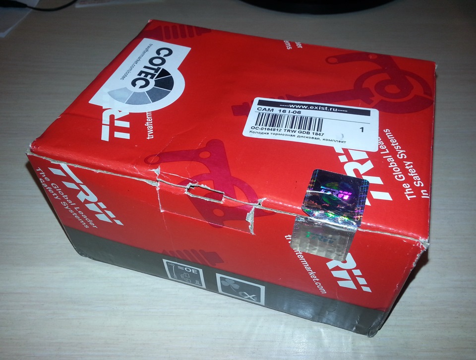 КОЛОДКИ ДЛЯ МОККИ (ПЕРЕДНИЕ) TRW — DRIVE2