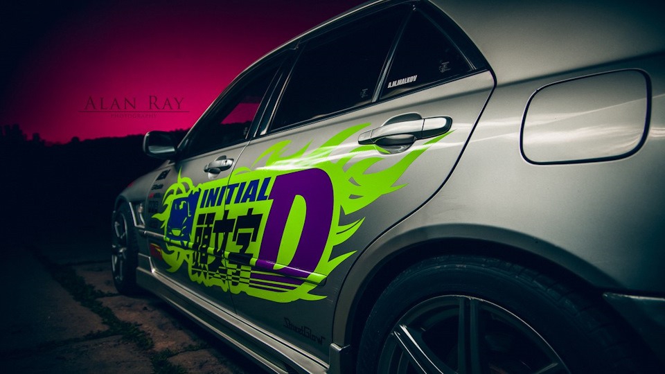 Винилография Initial D — Toyota Altezza, 2,5 л, 1999 года | стайлинг ...