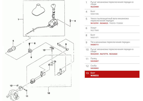 90342949 Механизм переключения передач GM | Запчасти на DRIVE2