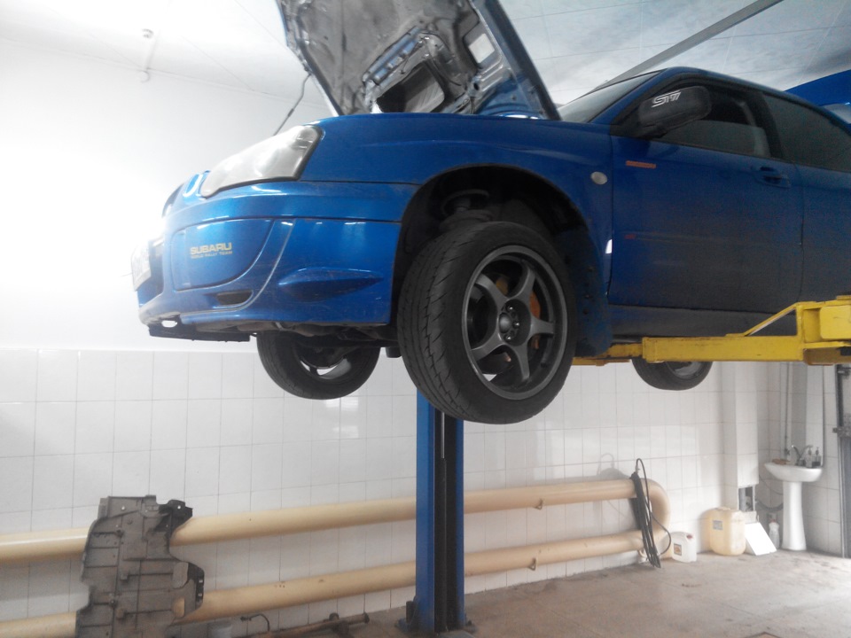 течь масла и топливный бак — Subaru Impreza WRX STI (GD), 2004 года ...