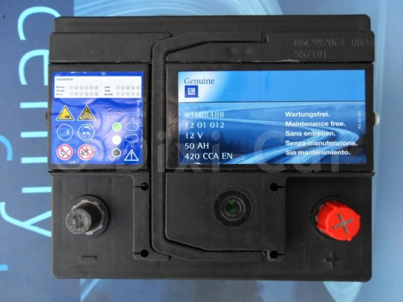 93168488 АККУМУЛЯТОР ЕМКОСТЬЮ 50 А/Ч GM | Запчасти на DRIVE2